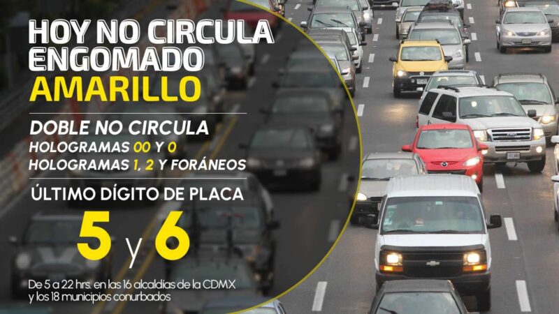 Hoy No Circula, lunes 19 de junio: ¿qué autos y placas pueden circular ...