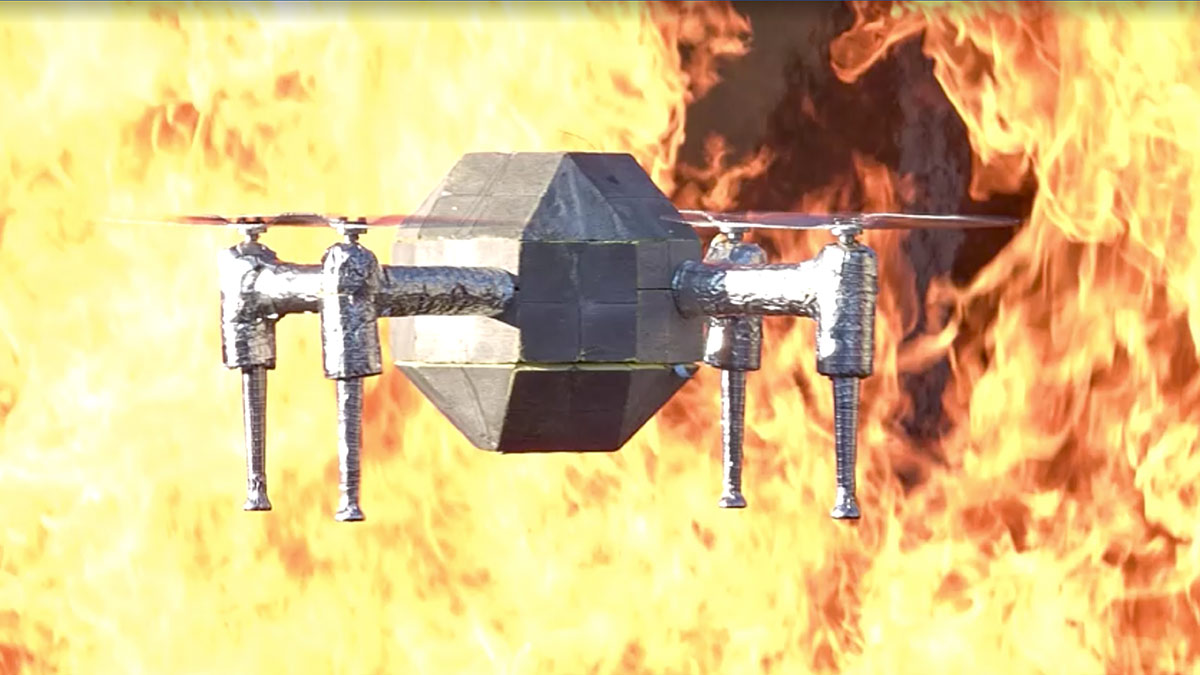 Dron: desarrollan el FireDrone para ayudar en incendios