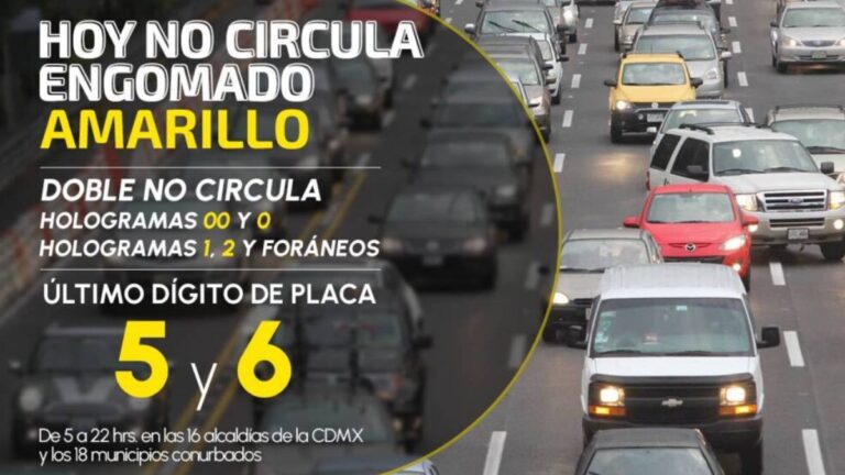 Hoy No Circula, CDMX y Edomex, lunes 7 de agosto de 2023 - UnoTV Hoy No Circula, CDMX y Edomex, lunes 7 de agosto de 2023 - UnoTV
