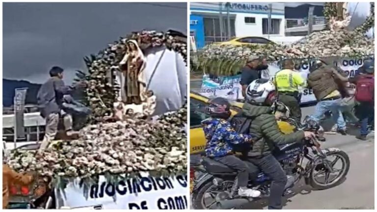 Lichan a hombre que intentó atacar la estatua de la Virgen del Carmen ...