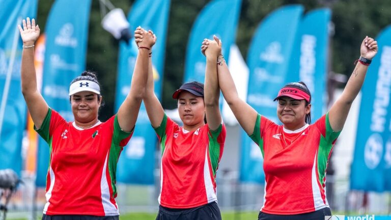 Mexicanas ganan plata en Copa del Mundo de Tiro con Arco