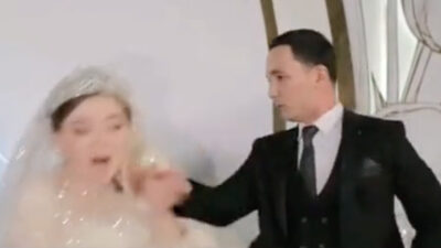 Novio propina cachetada a esposa ¡en plena boda! - UnoTV