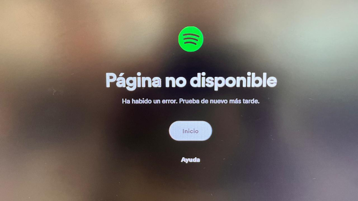 Spotify Web se cayó por unos minutos este 23 de abril