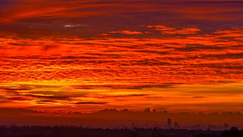 Cielo De La Cdmx Se Pinta De Rojo Imágenes Se Viralizan Unotv