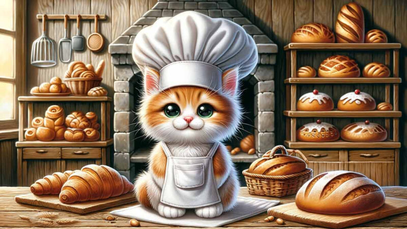 Gatito panadero ve tutoriales de YouTube, ¡y practica lo que ve! - UnoTV