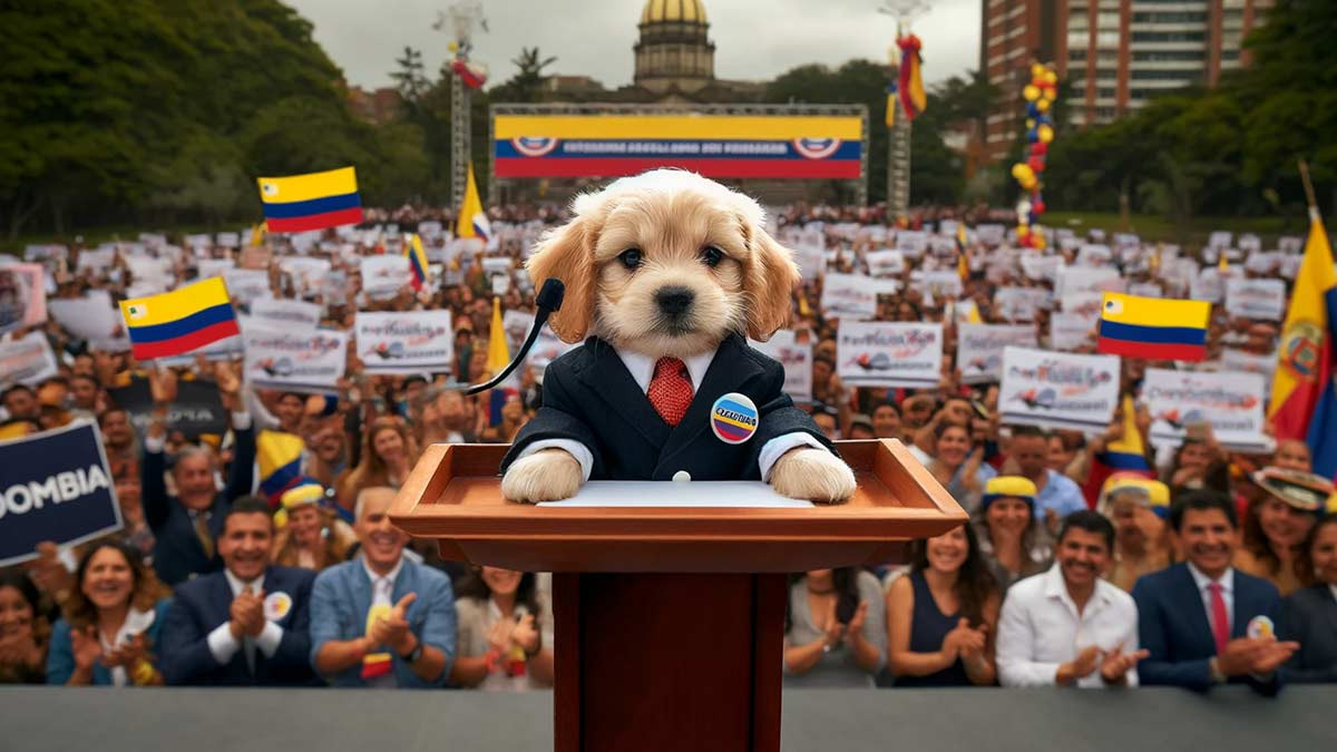 Perrito participa en asamblea de Congreso en Colombia y ahora es el ...