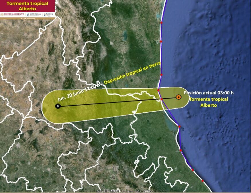 Tormenta tropical Alberto EN VIVO: Últimas noticias, avisos ...