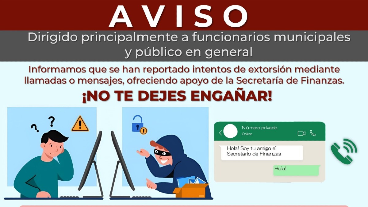 ¡No les creas! Secretaría de Finanzas de Zacatecas alerta: se hacen pasar por funcionarios para ...