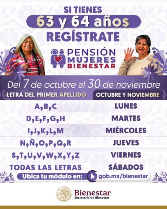 Formato de Pensión Bienestar para Mujeres de 60 a 64 años: ¿Cómo obtenerlo y qué datos piden ...