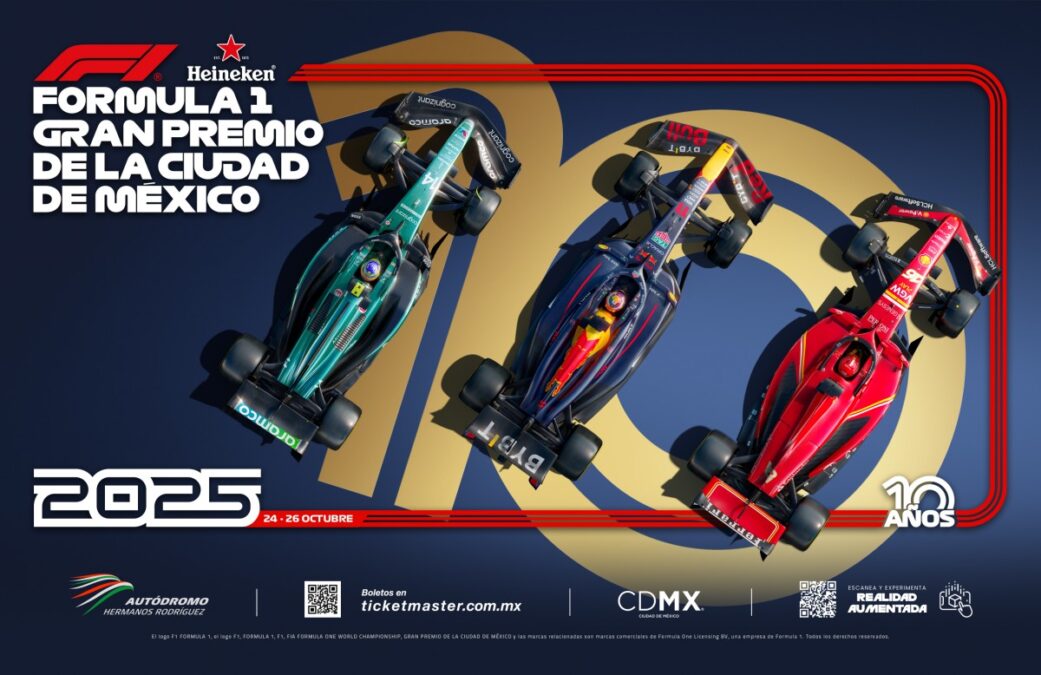 Develan los pósters para el décimo aniversario del GP de México - UnoTV