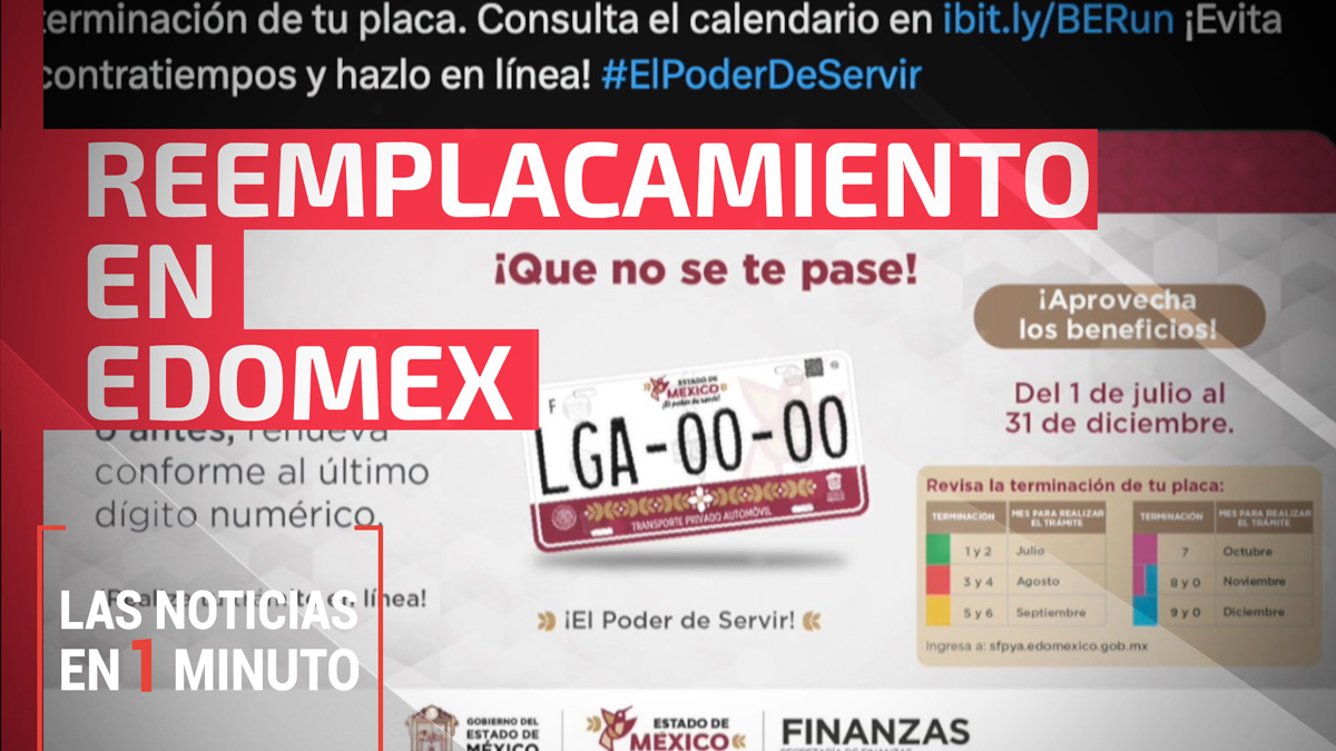 Noticias de hoy 26 de noviembre de 2024, en un minuto, hasta las 19:00 horas - UnoTV