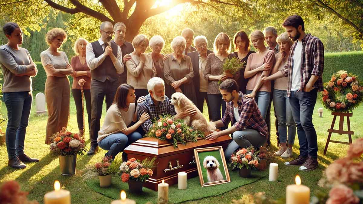 Perrito tiene emotivo funeral y es despedido por todo el pueblo: “Hasta ...
