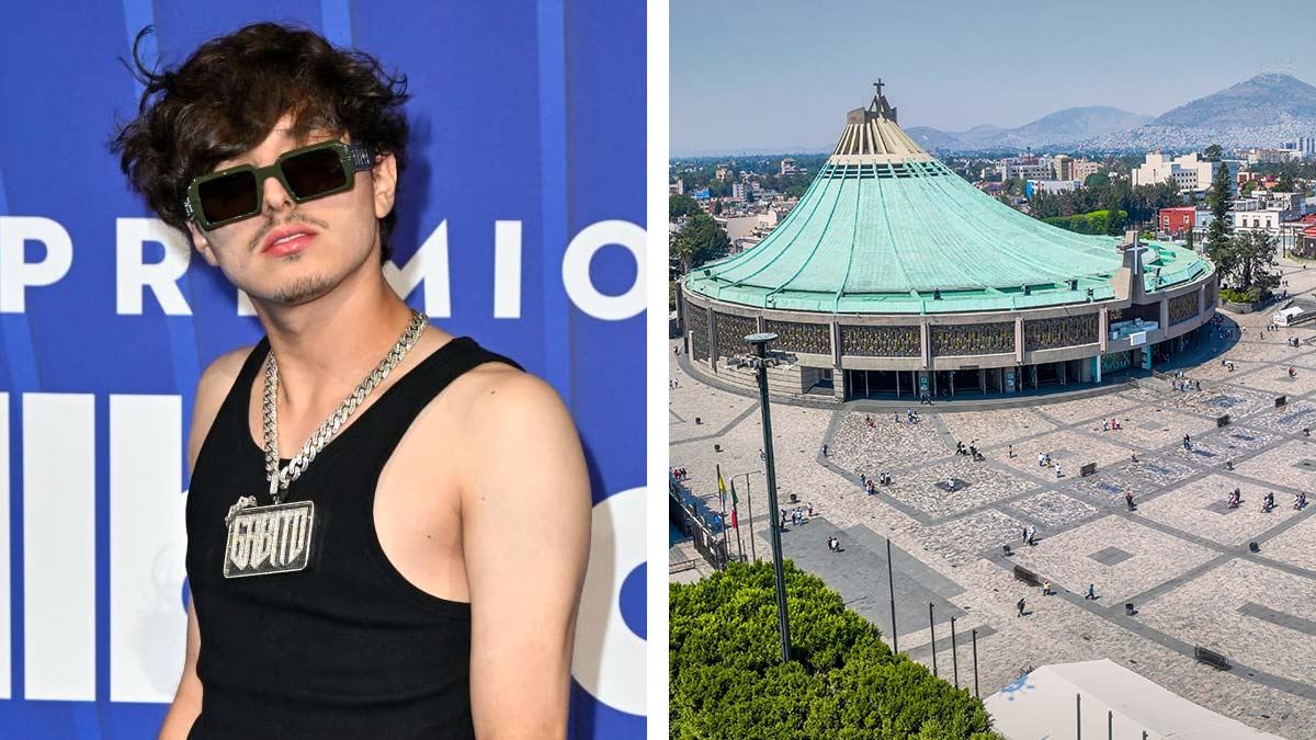 Gabito Ballesteros lleva serenata a la Virgen de Guadalupe en la Basílica
