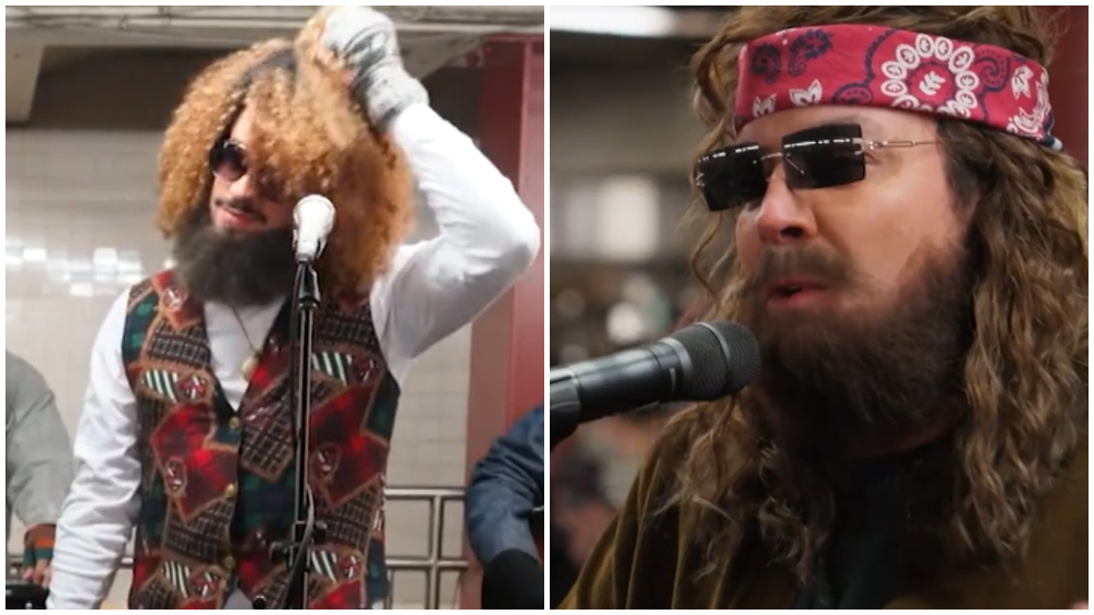 Bad Bunny y Jimmy Fallon sorprenden y cantan en el metro de Nueva York ...