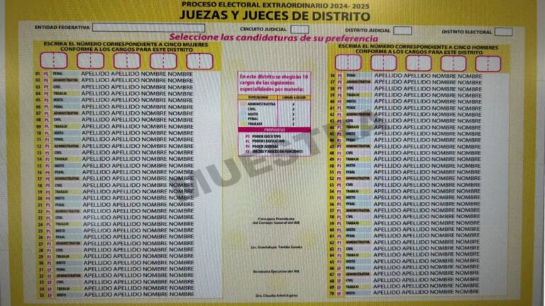 Así será el nuevo modelo de boletas para elección de jueces y magistrados del Poder Judicial- UnoTV