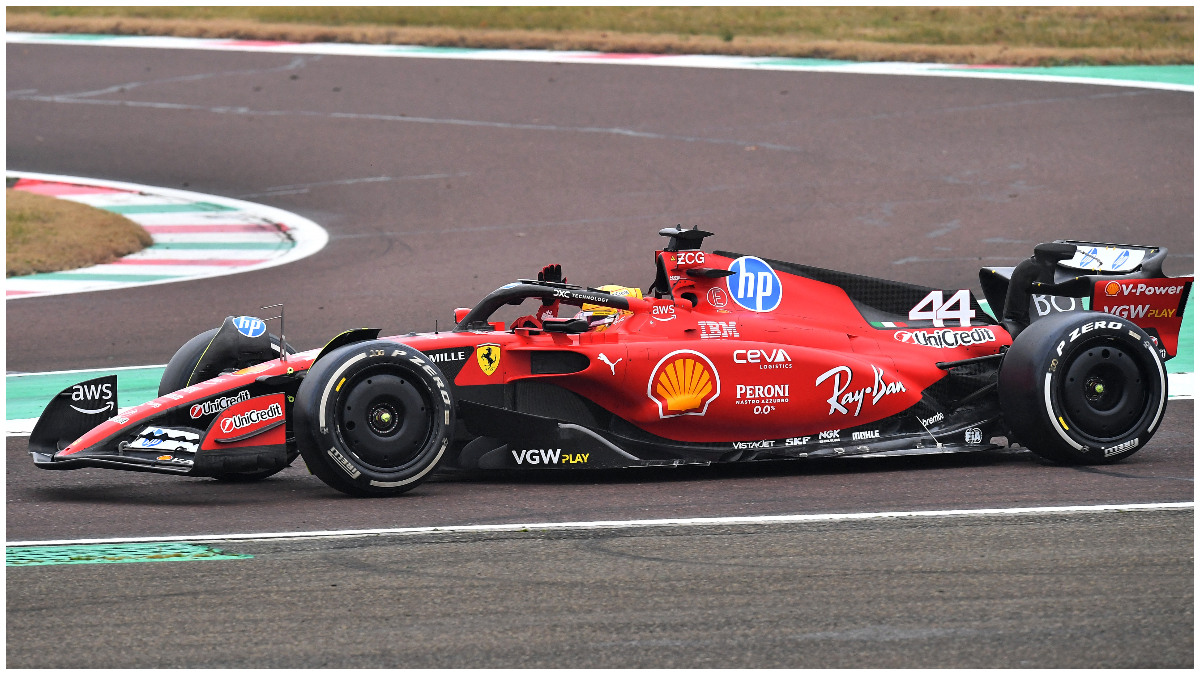 Lewis Hamilton choca su Ferrari durante las pruebas en Barcelona - UnoTV
