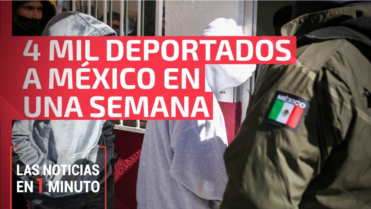 Noticias de hoy, 27 de enero de 2025, en un minuto, hasta las 14:00 horas- UnoTV