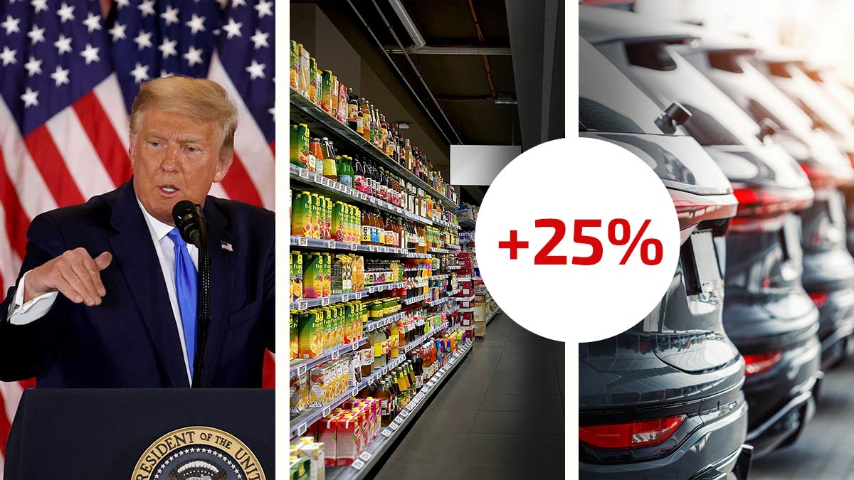 Ebrard muestra impacto del 25 % de aranceles de Trump, afectaría a ...