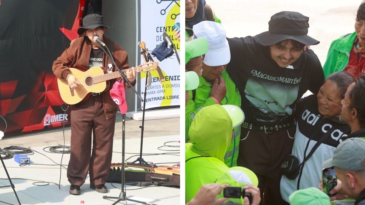 "¡Macario, Macario!" El joven músico viral reúne a cientos en la Estela ...