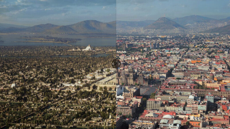 Así se veía Tenochtitlán: ve el antes y después de la CDMX - UnoTV Así se veía Tenochtitlán: ve el antes y después de la CDMX - UnoTV