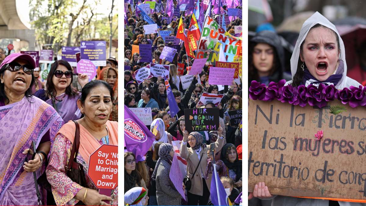 Marchan en el mundo por el 8M, Día Internacional de la Mujer - UnoTV
