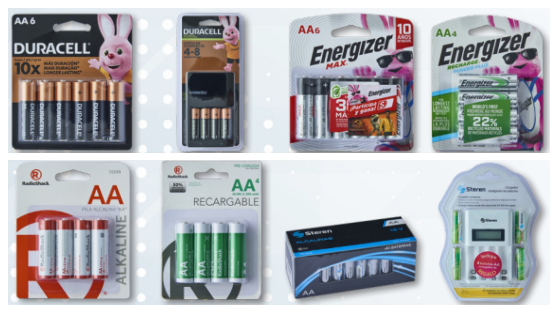 Mejores marcas de pilas alcalinas y recargables, según la Profeco - UnoTV