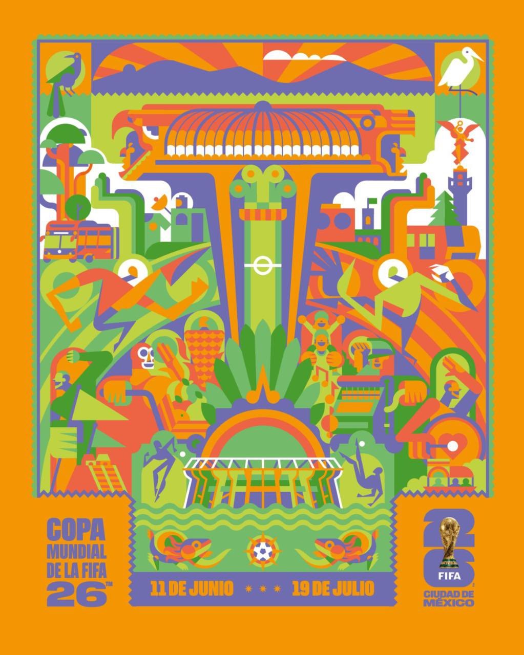 Así es el póster oficial de la CDMX para el Mundial 2026 - UnoTV