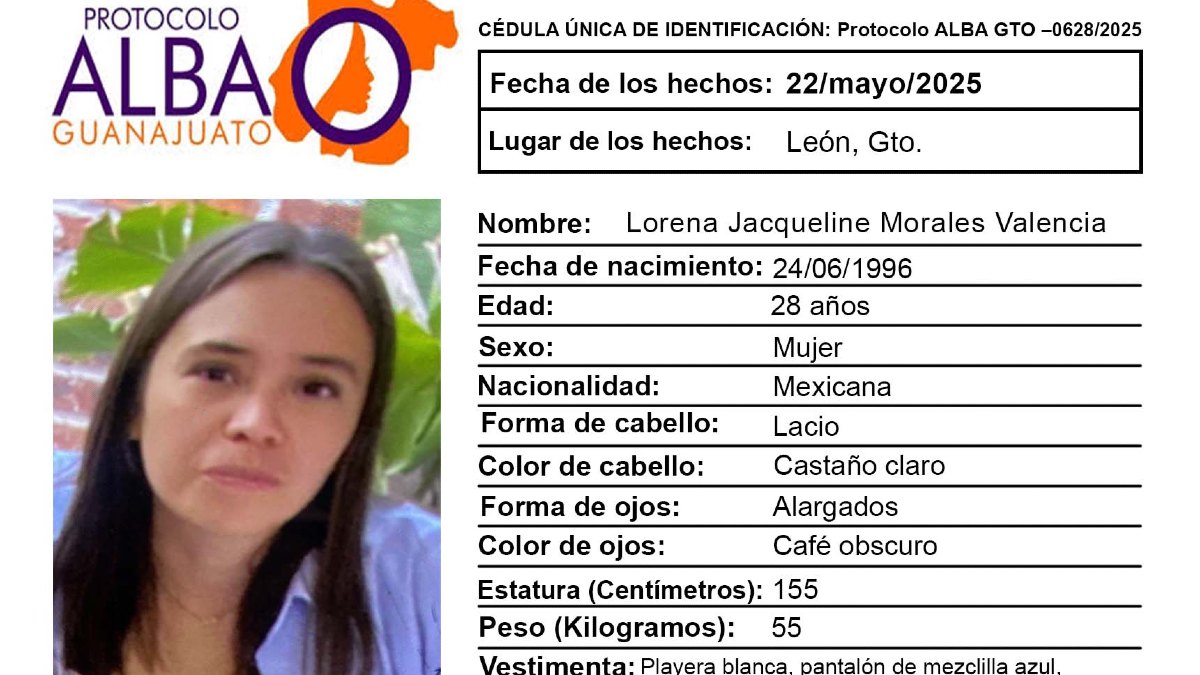 Desaparición de Lorena Jacqueline en León, Guanajuato: videos y últimas noticias del caso - UnoTV