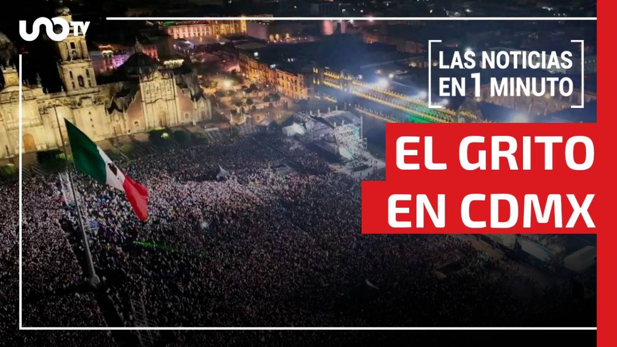 Noticias de hoy 10 de septiembre de 2025, en un minuto, hasta las 14:00 horas- UnoTV